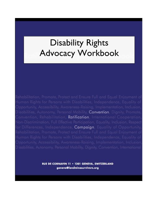 Disability Rights Advocacy Workbook - Handicap International