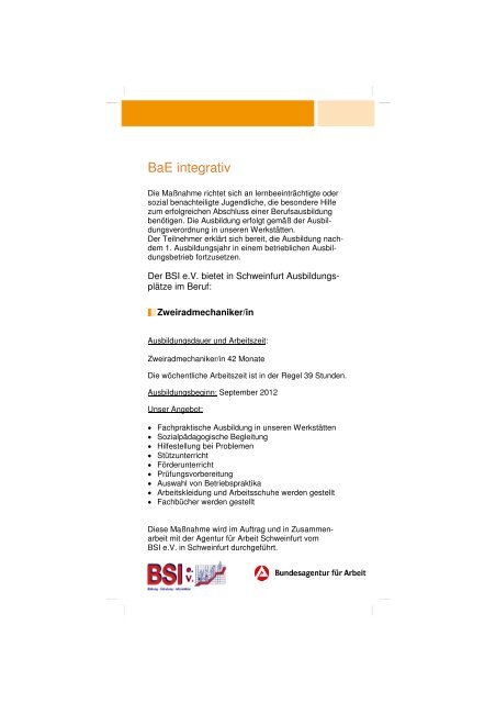 Flyer Bae Zweiradmechaniker