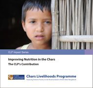 Water, Sanitation and Hygiene - The Chars Livelihoods Programme