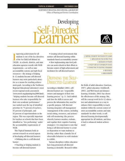 Self-directed Learning