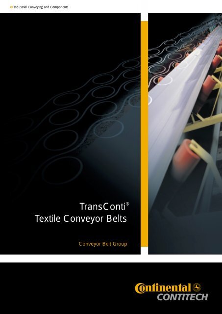 TransConti® textile conveyor belts - f.metal-supply.dk