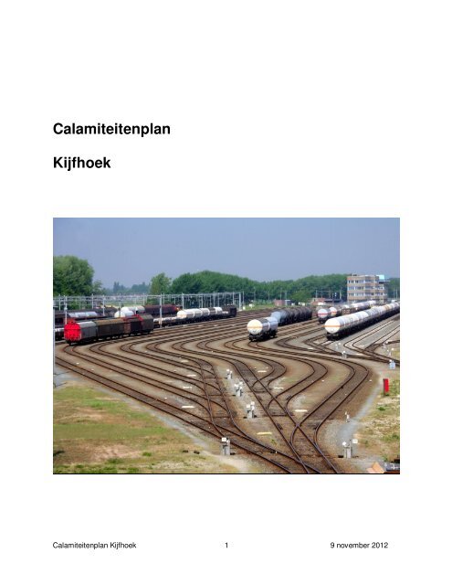 Calamiteitenplan Kijfhoek - ProRail