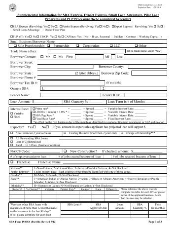 SBA Form 4 - BankAsiana