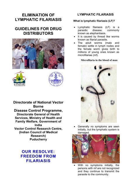 ELIMINATION OF LYMPHATIC FILARIASIS - NVBDCP