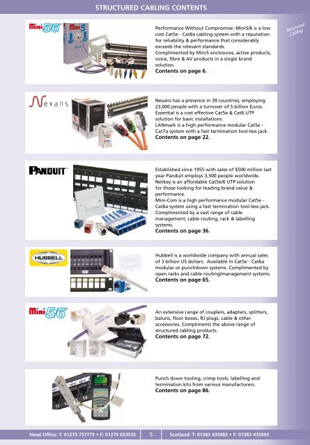 Structured Cabling & Accessories - Minitran