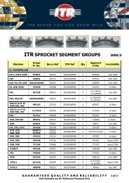 ITR BULLDOZER TRACK CHAINS: CATERPILLAR - VR Trading