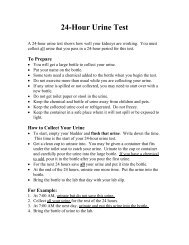 24 Hour Urine Collection - Patient Instructions - Capital Health