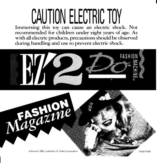 EZ 2 Do Fashion Machine 1992 - KennerCollector.com