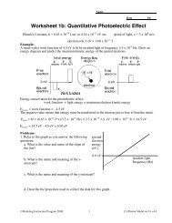 Lesson 34: Photoelectric Effect Graphs