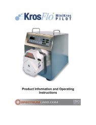 KrosFlo Research II TFF System - Spectrum Laboratories, Inc.