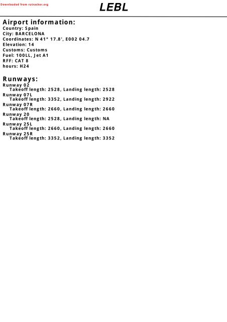 JeppView : LEBL (72 charts)