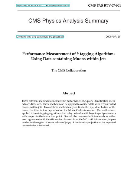 P Cern Document Server