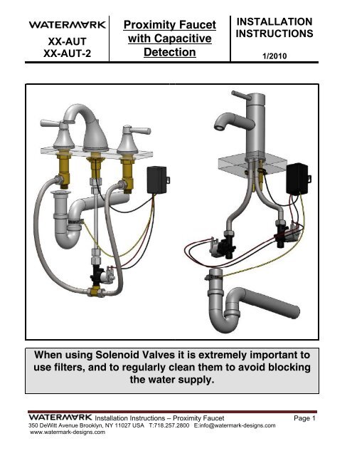 Installation Instructions - Watermark Designs