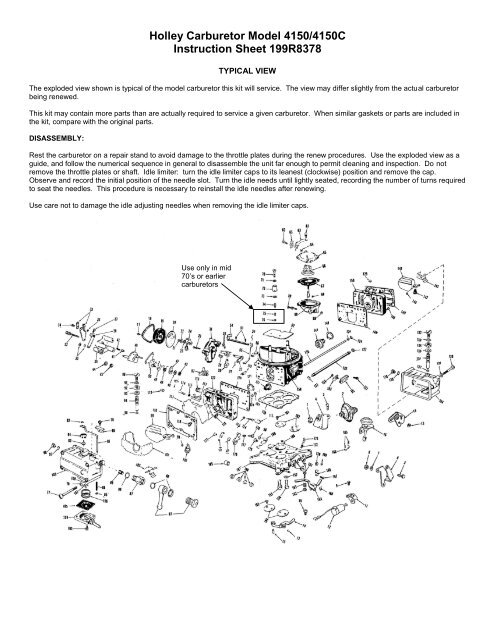 Holley Carburetor Model 2300-C - Speedway Motors