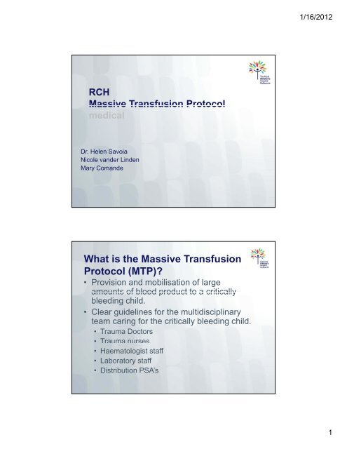 What is the Massive Transfusion Protocol (MTP)?