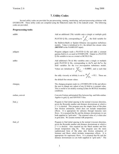 7. Utility Codes - NAS - NASA