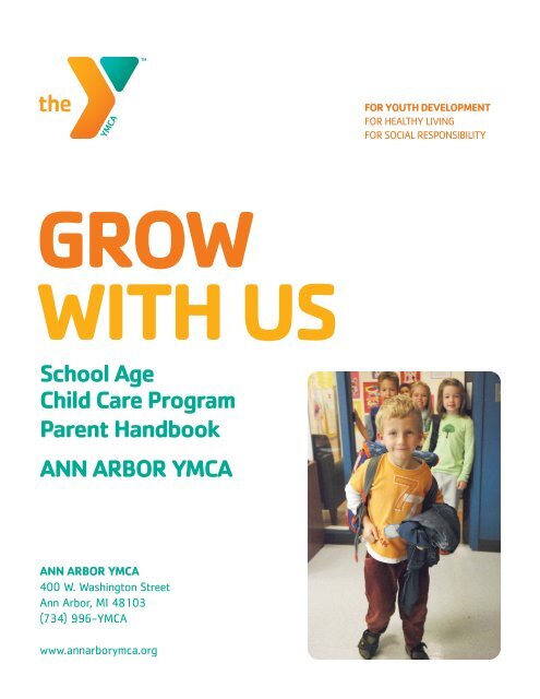 Parent Handbook - Ann Arbor YMCA