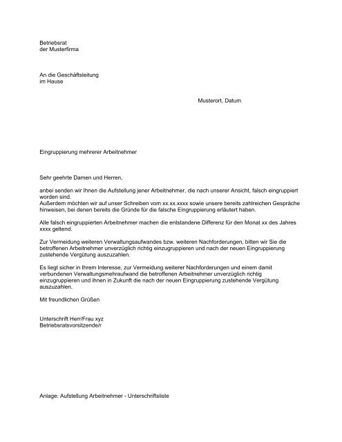 Musterbrief als PDF - BR-WIKI