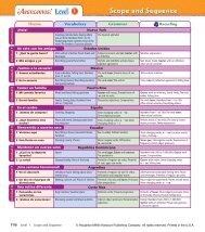 Scope And Sequence Curriculum - The Early Childhood Commission