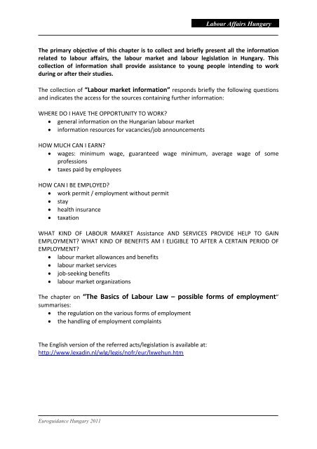â The Basics of Labour Law â possible forms of employmentâ