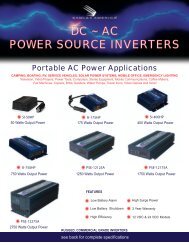 2,000-VA DC-TO-AC INVERTERS - Wilmore Electronics Co., Inc.