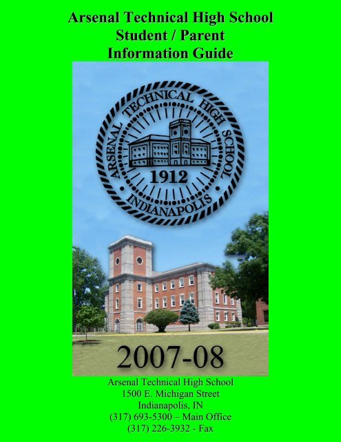 Arsenal Technical High School Student / Parent Information Guide