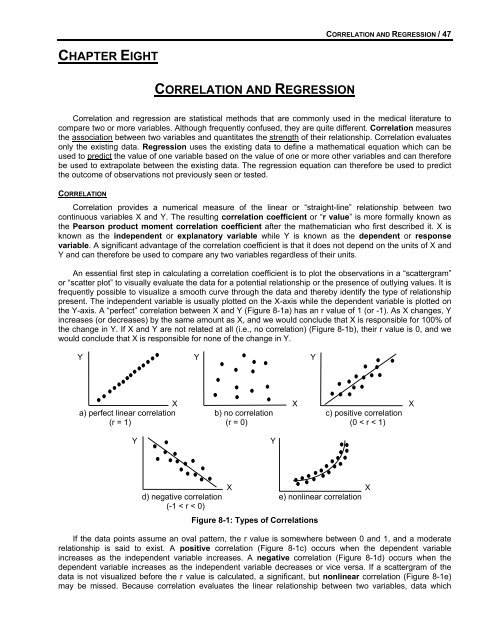 Chapter 8: Correlation and Regression - SurgicalCriticalCare.net