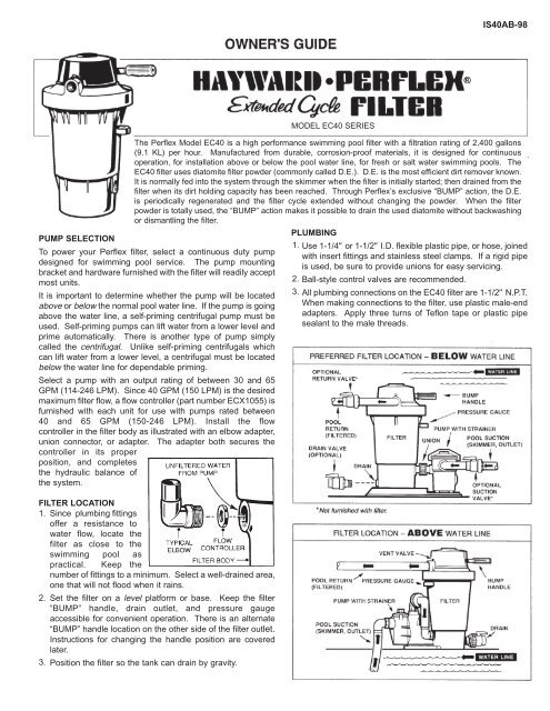 Hayward Perflex EC40 - Home - Swimming Pool Parts Filters Pumps ...