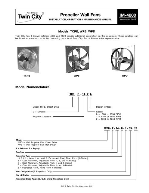IM-4800 - Twin City Fan & Blower