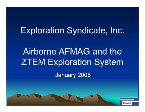 EM Airborne Systems/ZTEM PowerPoint Presentation - Liberty Star ...