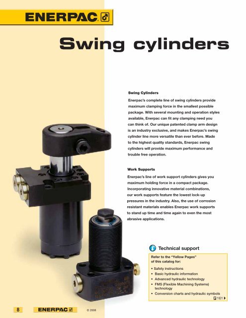 Swing cylinders - Enerpac