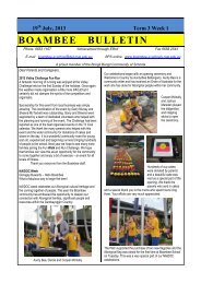 Week 3, Term 1 - Boambee Public School