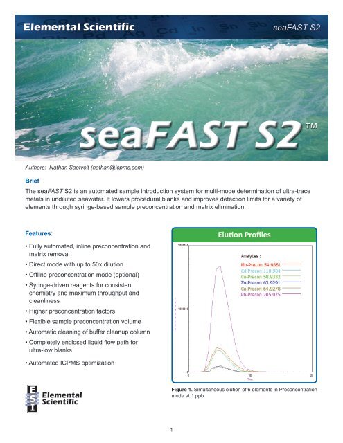 seaFAST S2 - Elemental Scientific