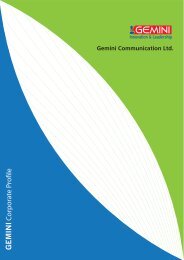 COMPANY PROFILE - Gemini Communication Ltd