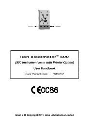 lion alcolmeter S-D2® - Lion Laboratories Ltd.