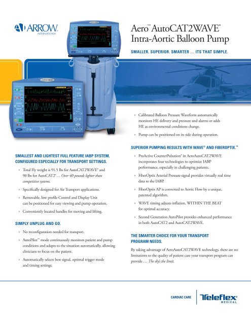 Arrow International Teleflex Aero Series Transport IABP AERO-SS.pdf