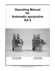 Operating Manual For Automatic Spray Valve Ka 2 Airless