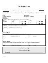 MISSED PUNCH / EXCEPTION FORM