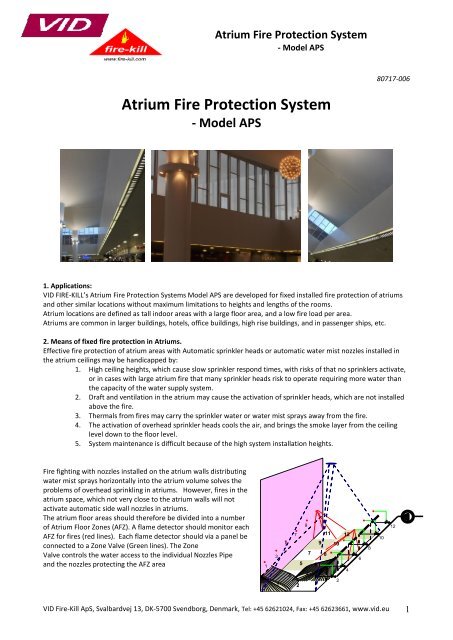 Atrium Fire Protection System - Model APS - Vid.eu