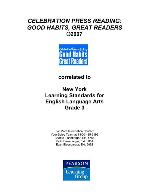 good habits, great readers - Pearson