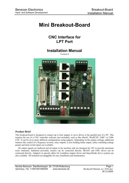 Mini Breakout-Board - cnccat