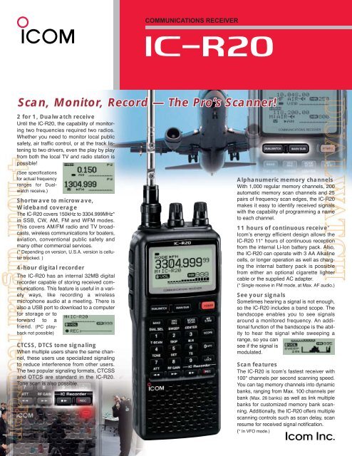 iC- r20 - ICOM Canada