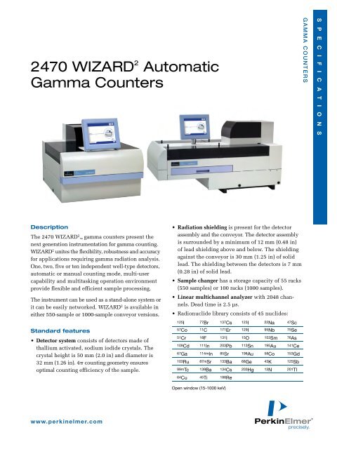 2470 WIZARD2 Automatic Gamma Counters - PerkinElmer