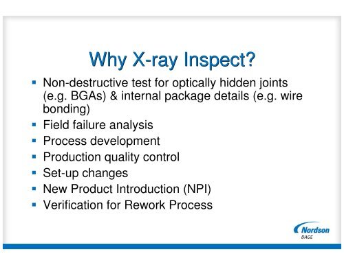Why X-ray