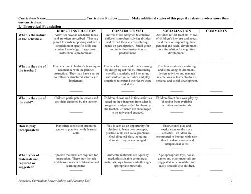Curriculum Name__________