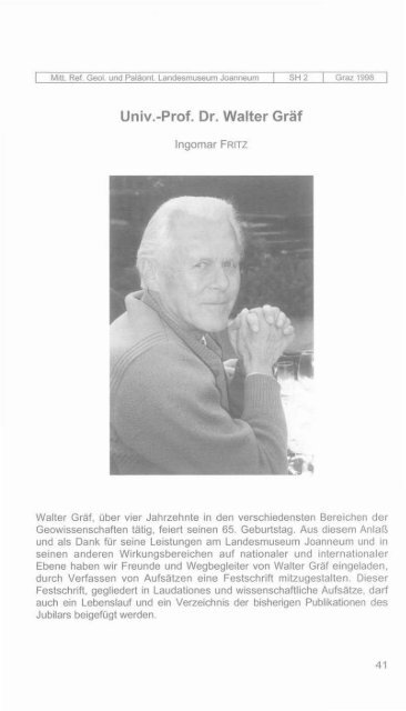 Univ.-Prof. Dr. Walter Gräf