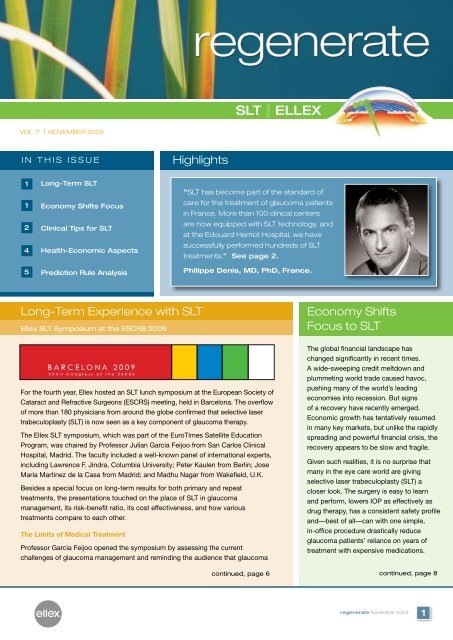 Regenerate - SLT for Glaucoma | Ellex