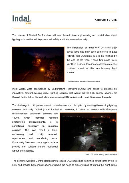 Full case study - Indal WRTL Exterior Lighting