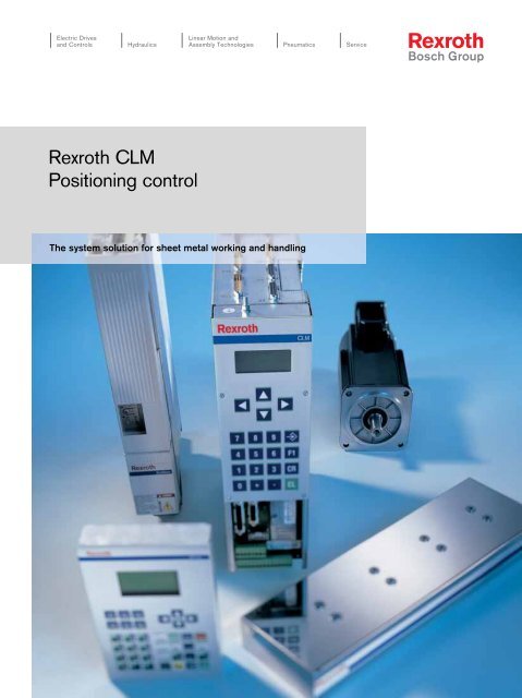 Rexroth CLM Positioning control - Bosch Rexroth