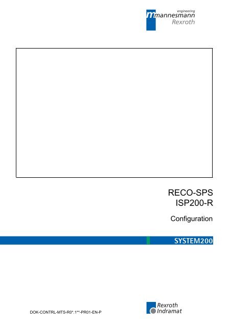RECO-SPS ISP200-R - Bosch Rexroth